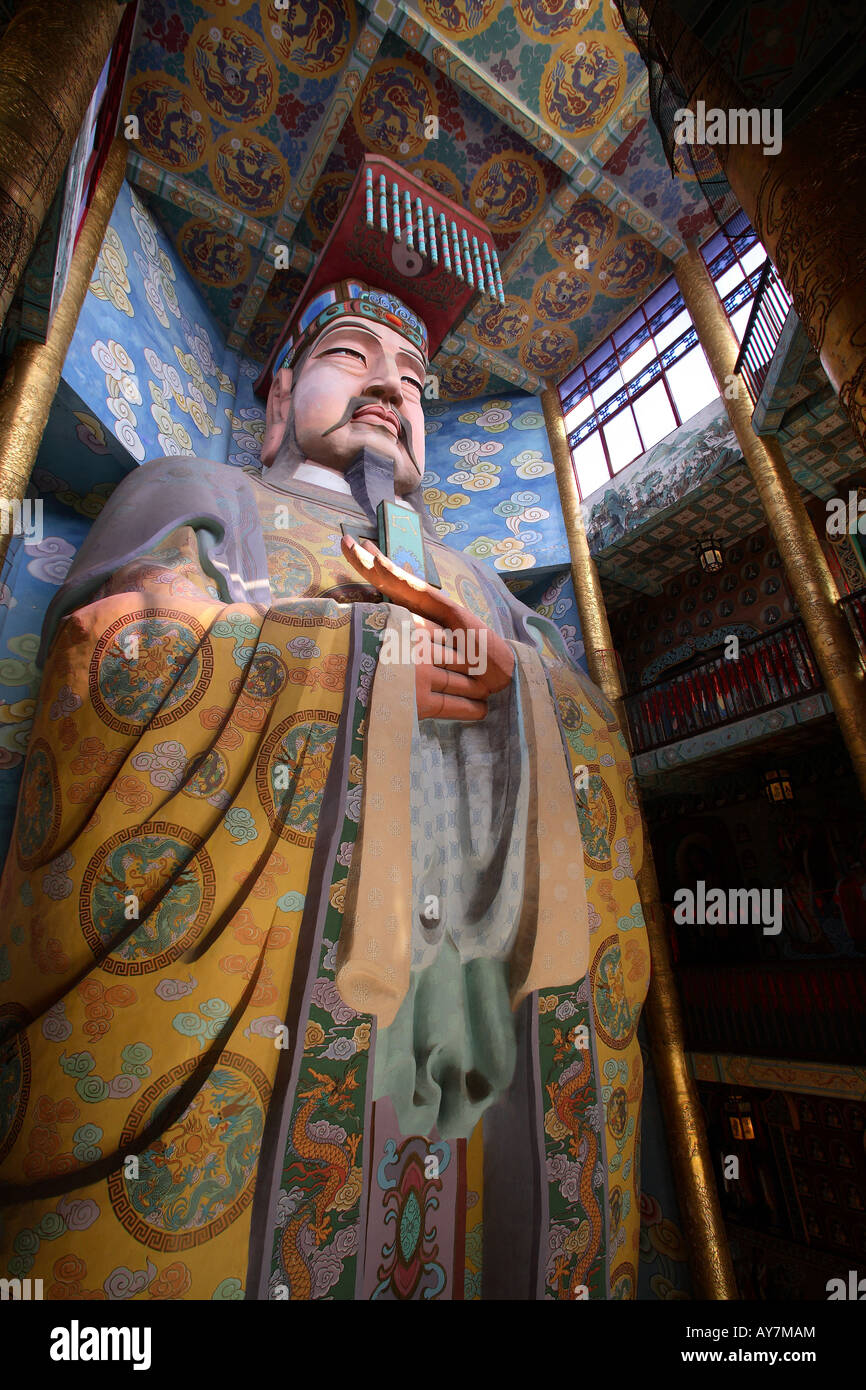 A 38 metres high idol of YuDi (Emperor of Heaven) stands inside the ...