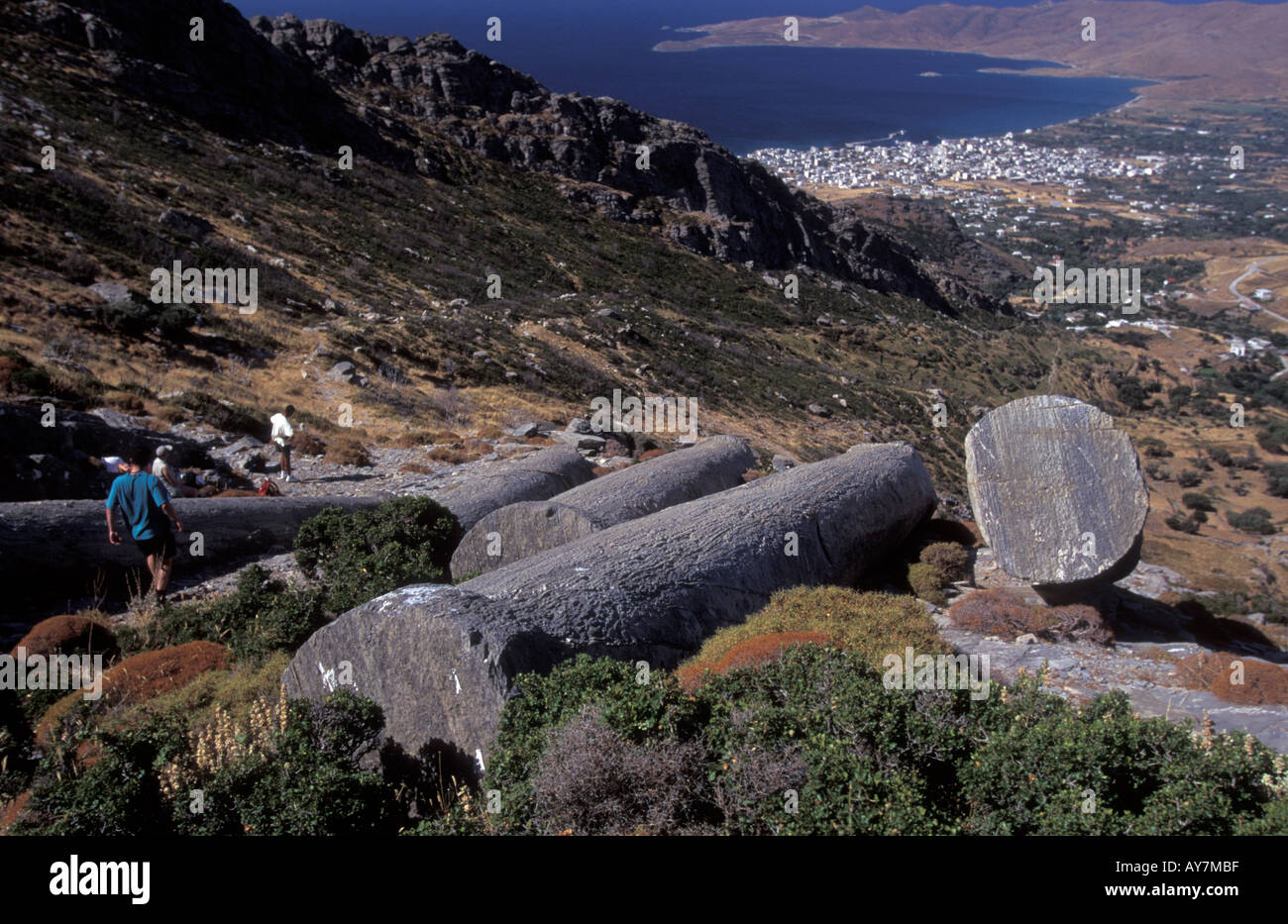 Ancient quarry where carved marble columns still lie waiting for ...