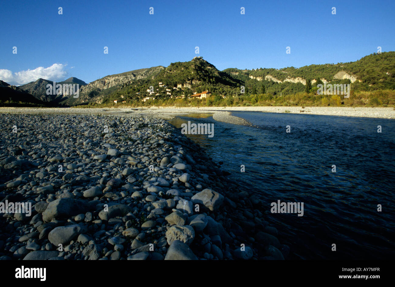 Var river near Nice France Stock Photo - Alamy