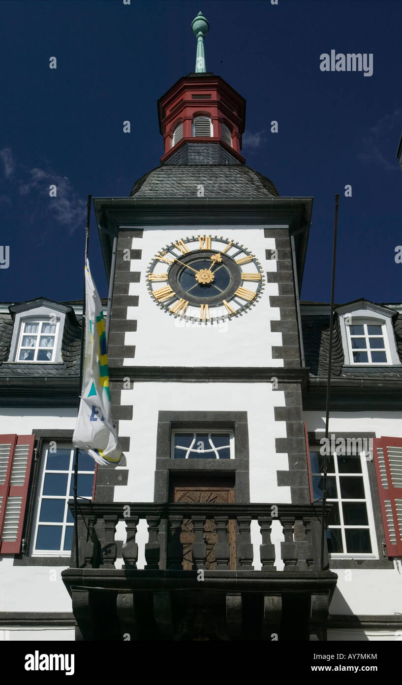 Mayen Innenstadt mit historischem Rathaus centre with historical city ...