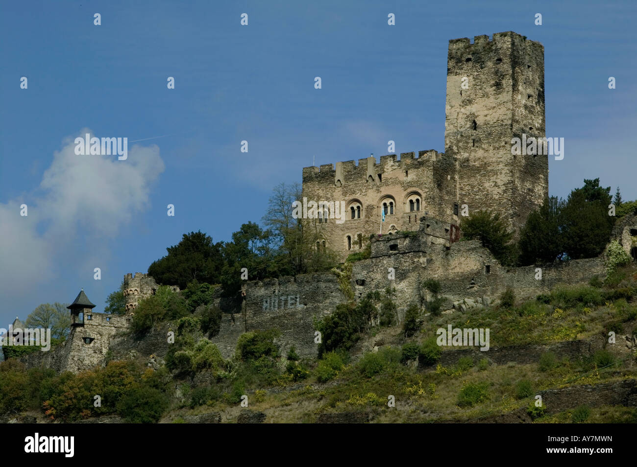 Kaub Castle Gutenfels romantic middle Rhine valley world cultural ...