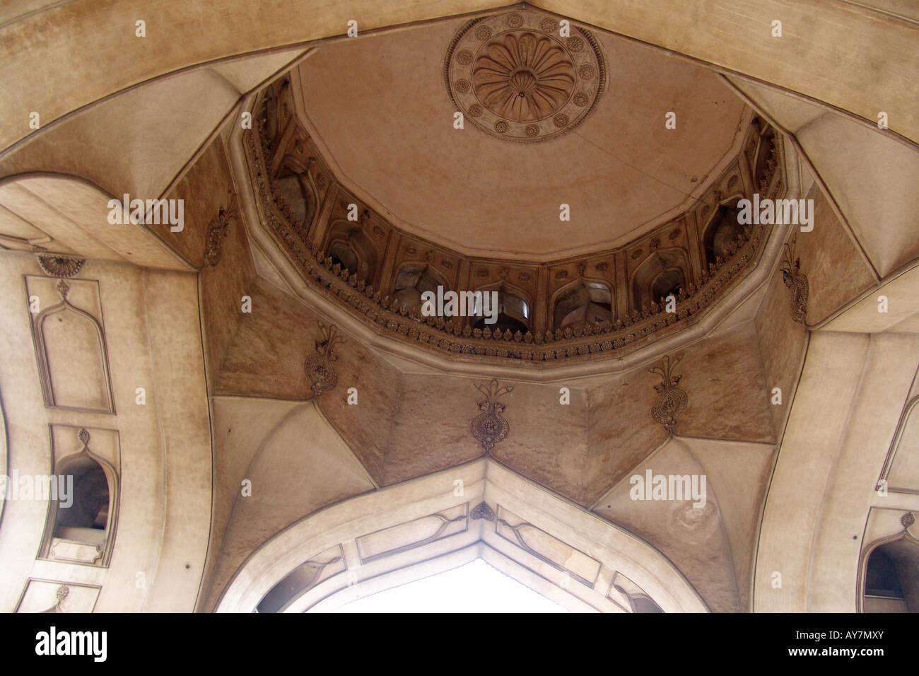 Char Minar, an inside view of the roof, Hyderabad Stock Photo - Alamy