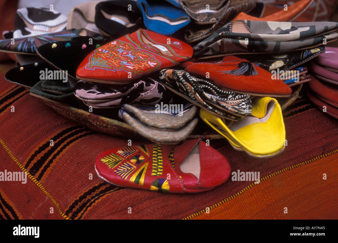 Traditional Moroccan Babouches (slippers Stock Photo - Alamy