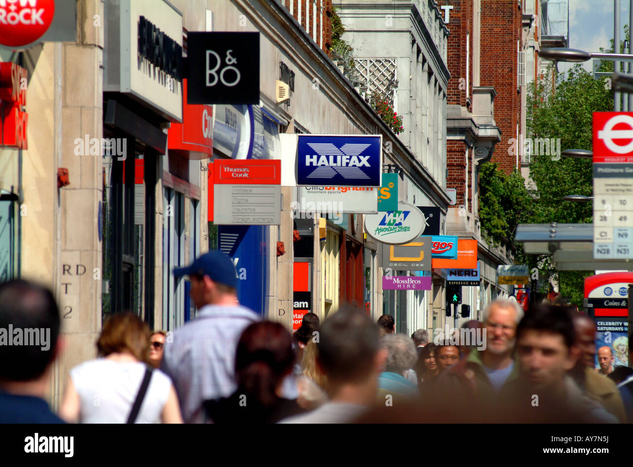 high street shoppers Stock Photo - Alamy