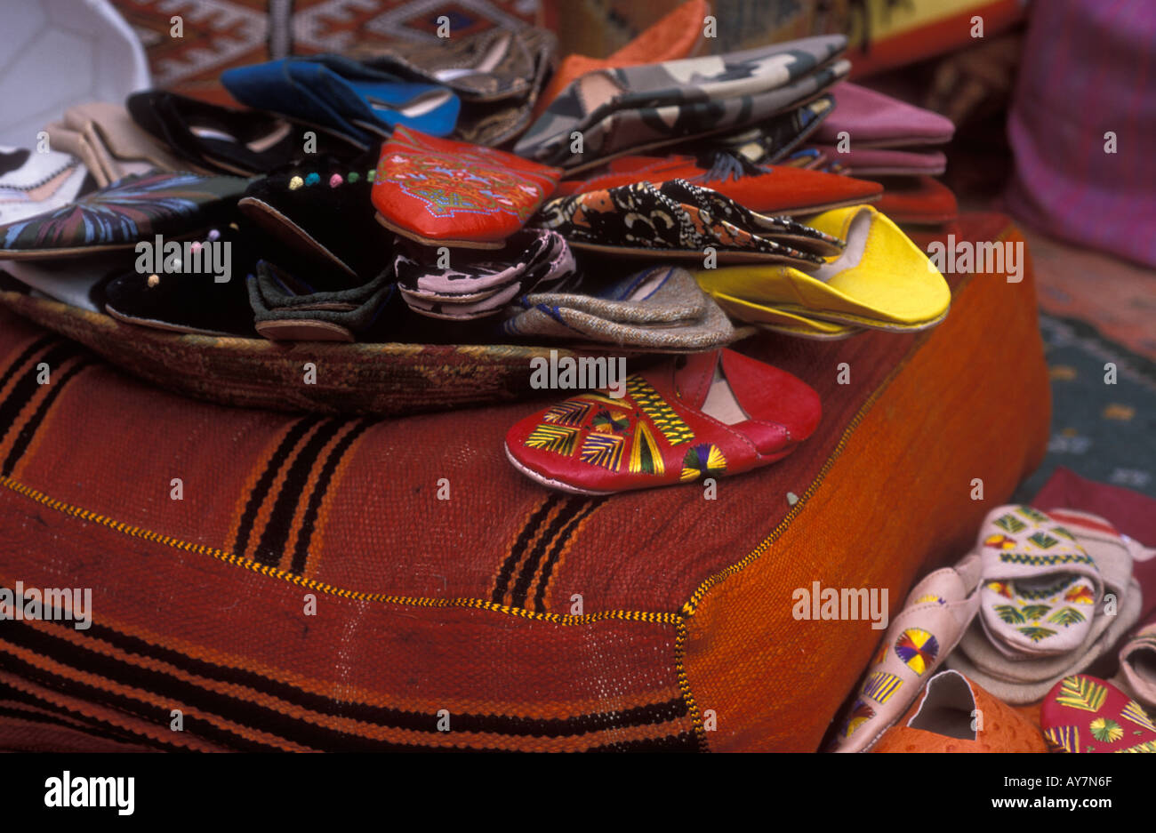 Traditional Moroccan Babouches (slippers Stock Photo - Alamy