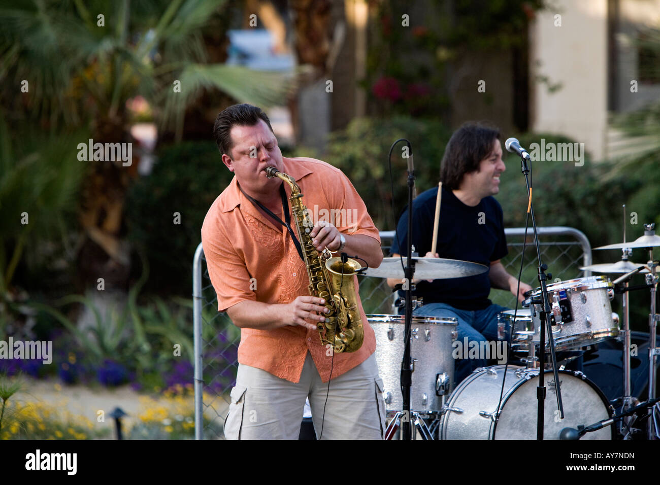 Male Jazz Saxophone Player Stock Photo - Alamy