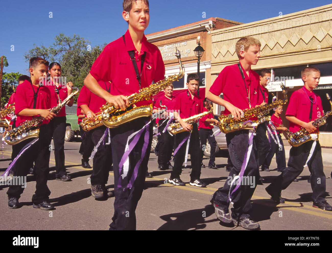 A parade down old Main Street, with marching band, evokes small town ...