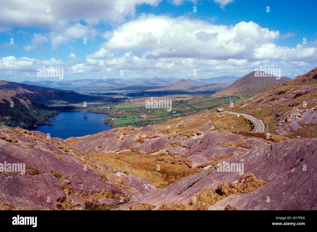 county kerry ireland healy pass kerry border viewpoint Stock Photo - Alamy
