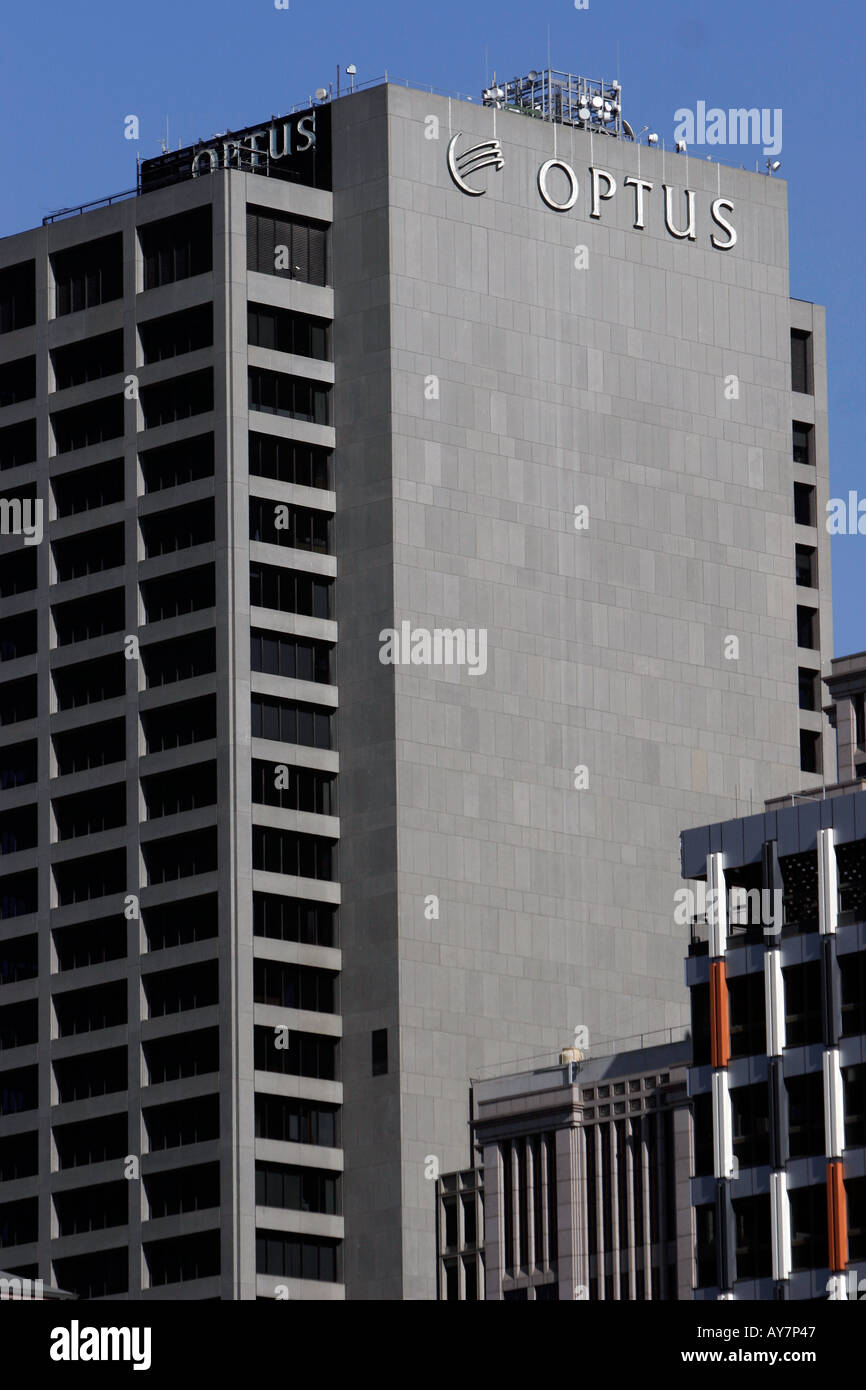 Optus building and logo Melbourne Victoria Australia Stock Photo - Alamy