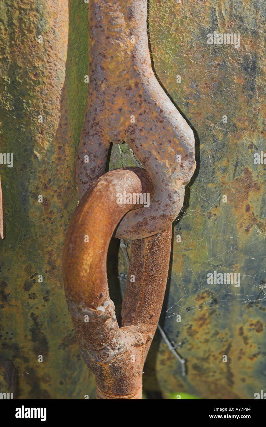 detail of rusted old pipes and pipe support Stock Photo - Alamy