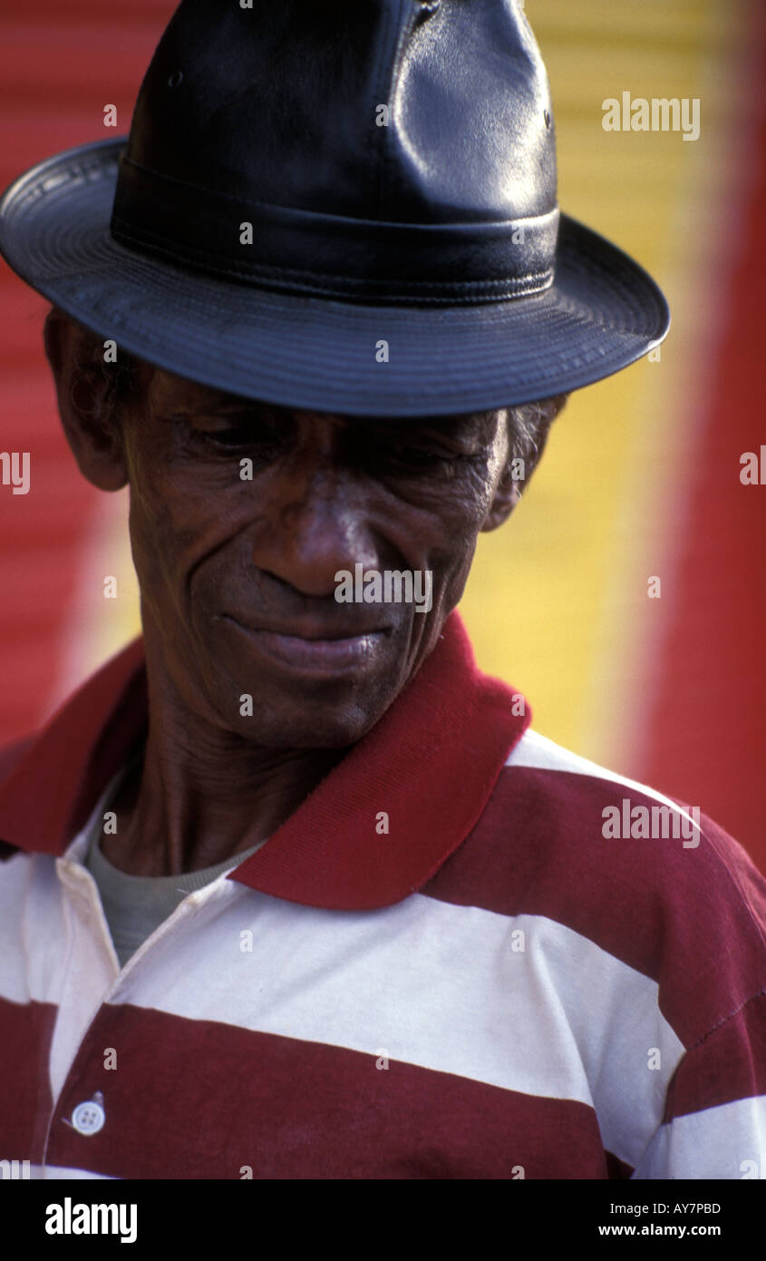 Local Creole man, Reunion island, Indian Ocean Stock Photo - Alamy