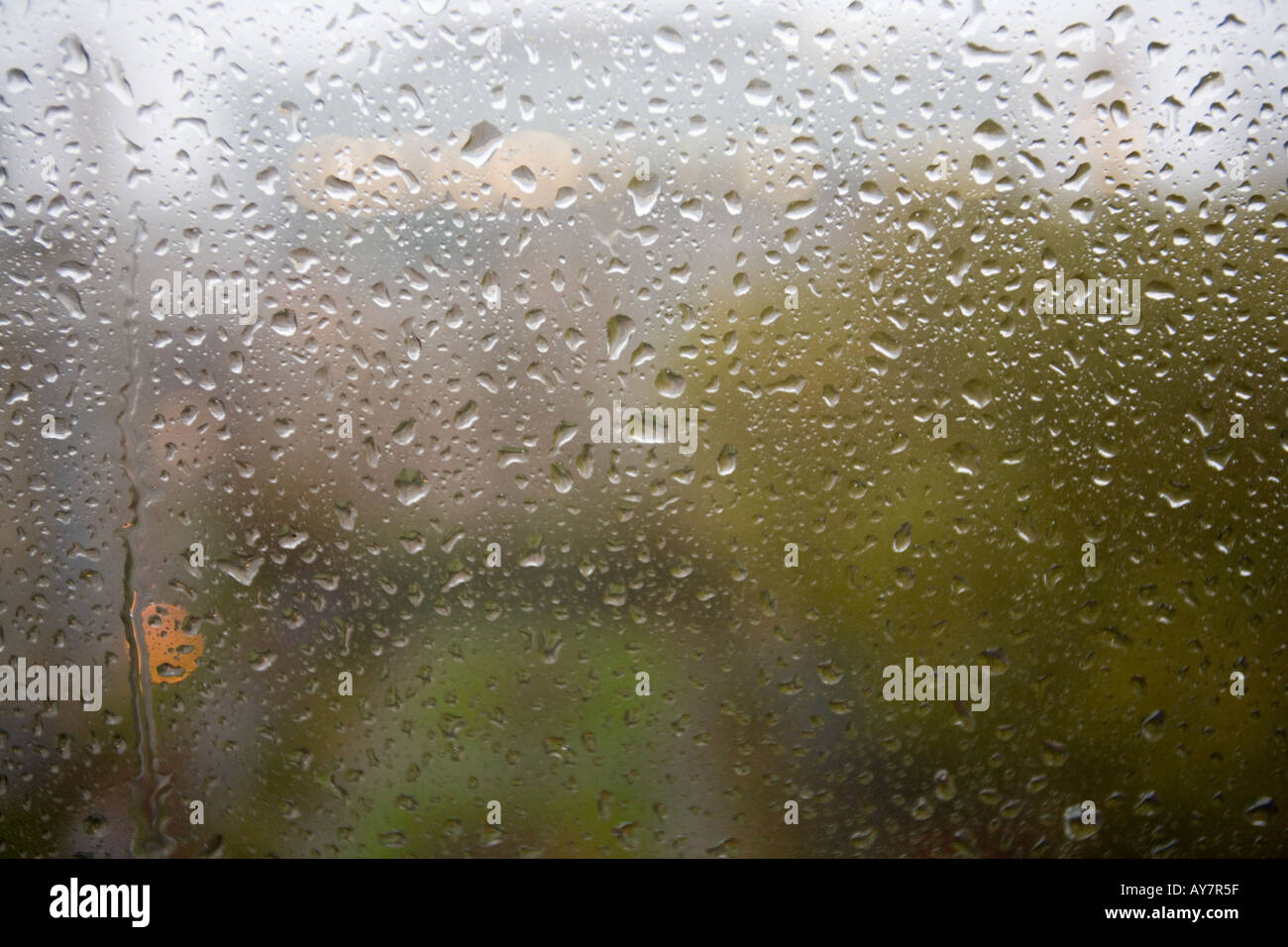 Drops of rain on a window Stock Photo - Alamy