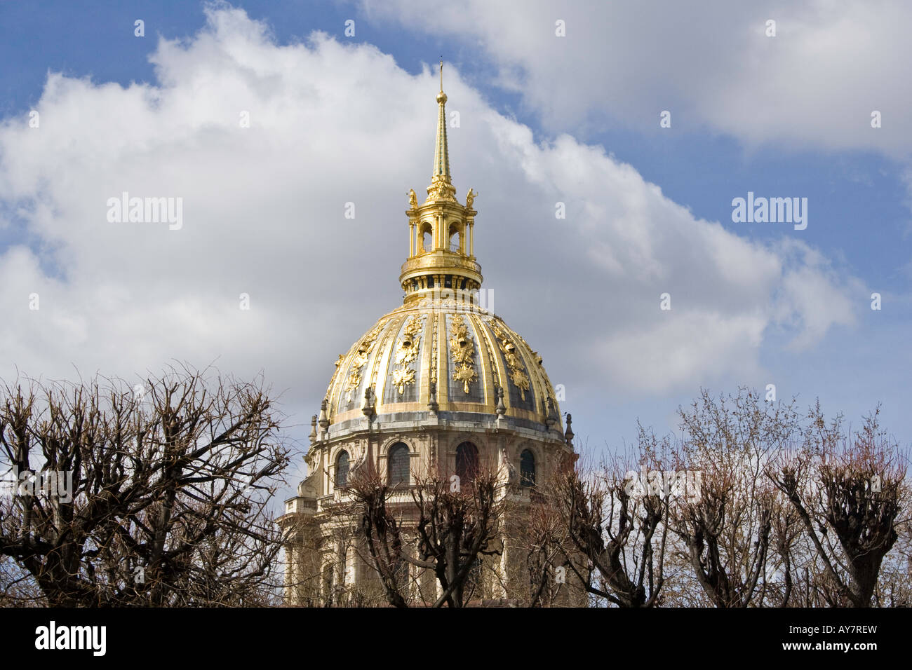 The dome of Les Invalides in Paris Stock Photo - Alamy