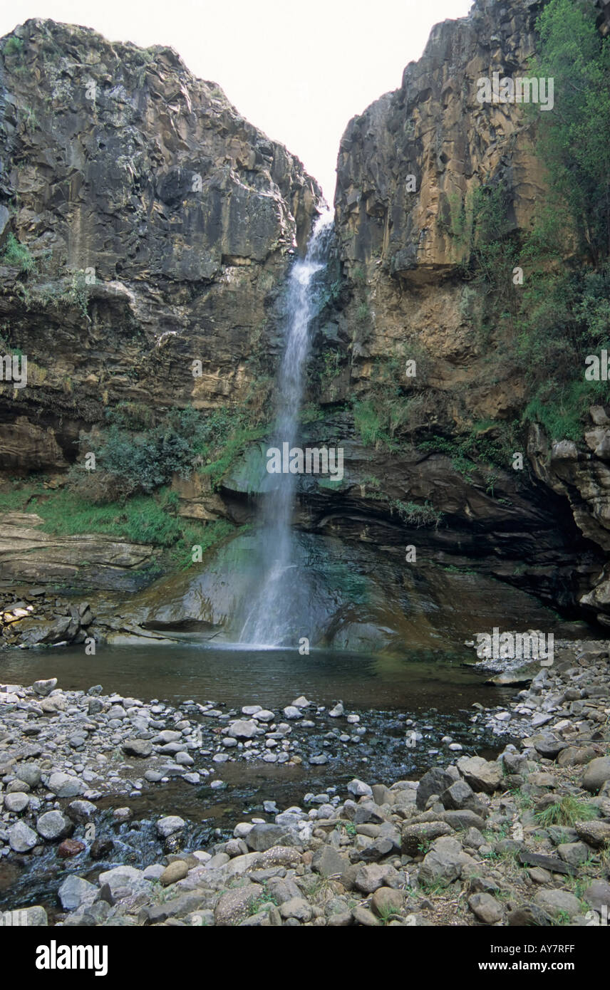 Lesotho africa malealea waterfall hi-res stock photography and images ...