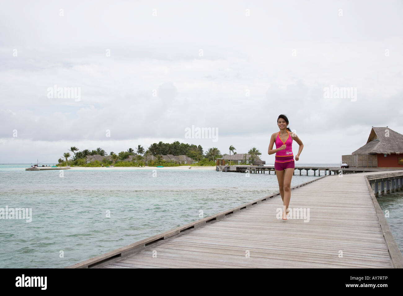 Maldives South Male Atoll Asian Woman MODEL RELEASE 1047 Stock Photo ...
