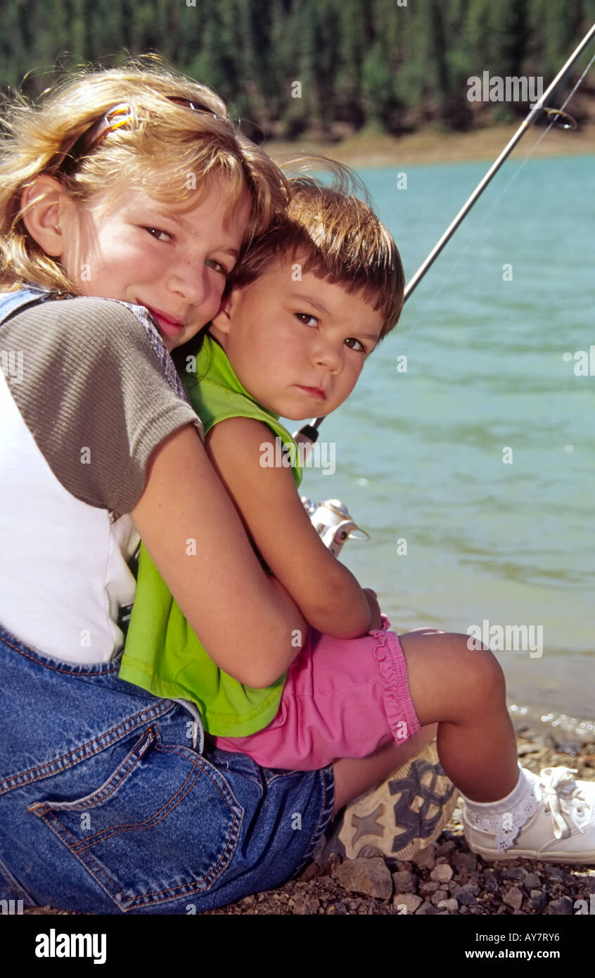 American girls fishing hi-res stock photography and images - Alamy