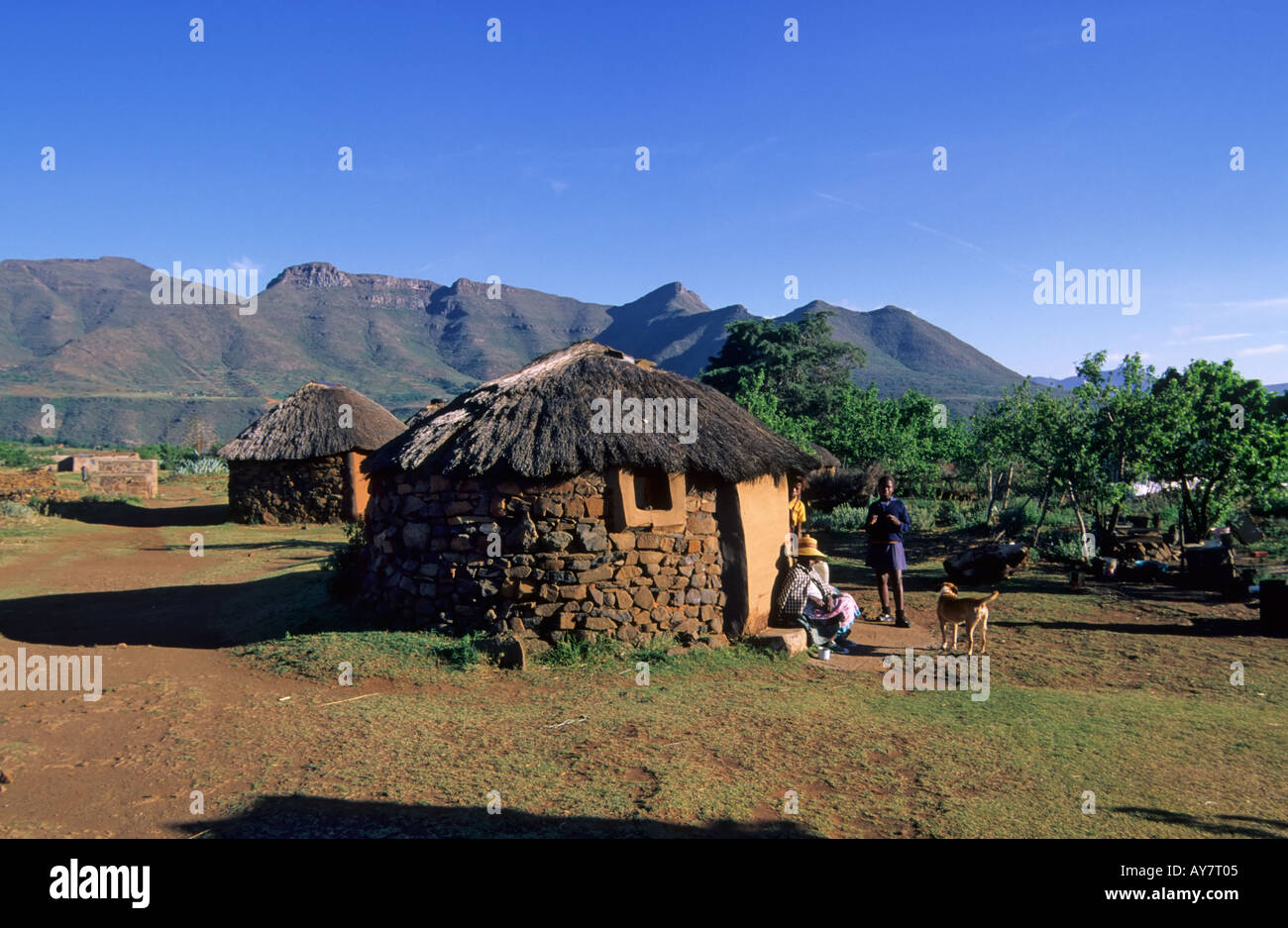 Malealea Village, Lesotho Stock Photo - Alamy