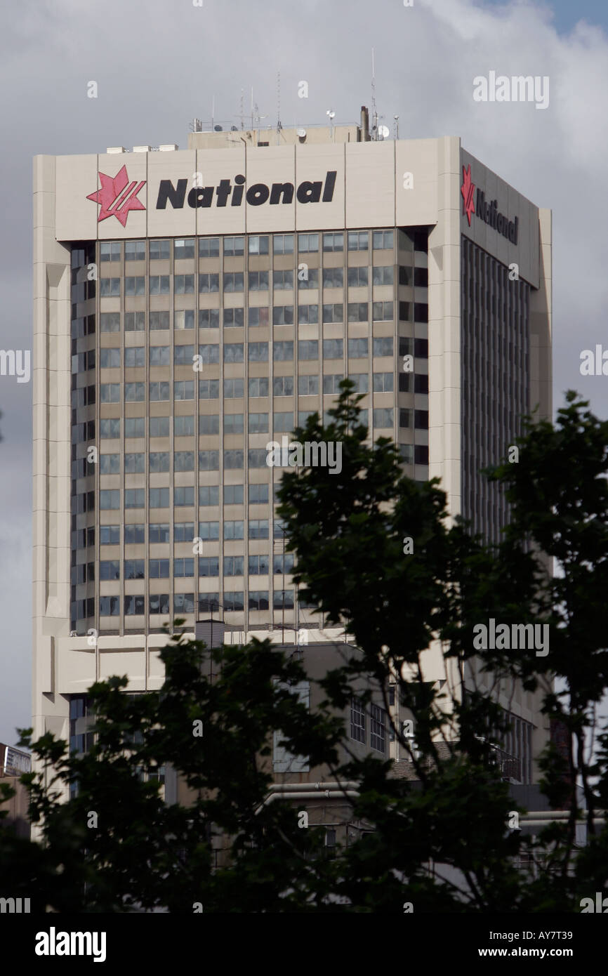 National Bank building with sign logo Melbourne Victoria Australia ...