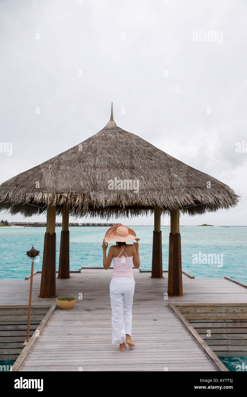 Maldives South Male Atoll Asian Woman MODEL RELEASE 1047 Stock Photo ...