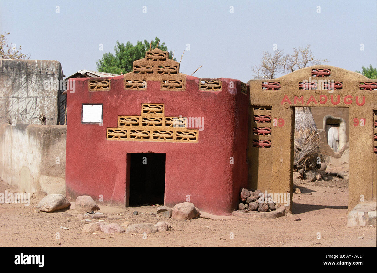 Ornate house and gateway Stock Photo - Alamy
