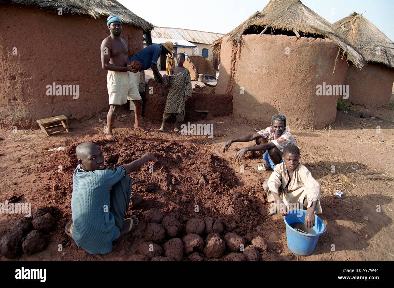 Making mud balls Stock Photo - Alamy