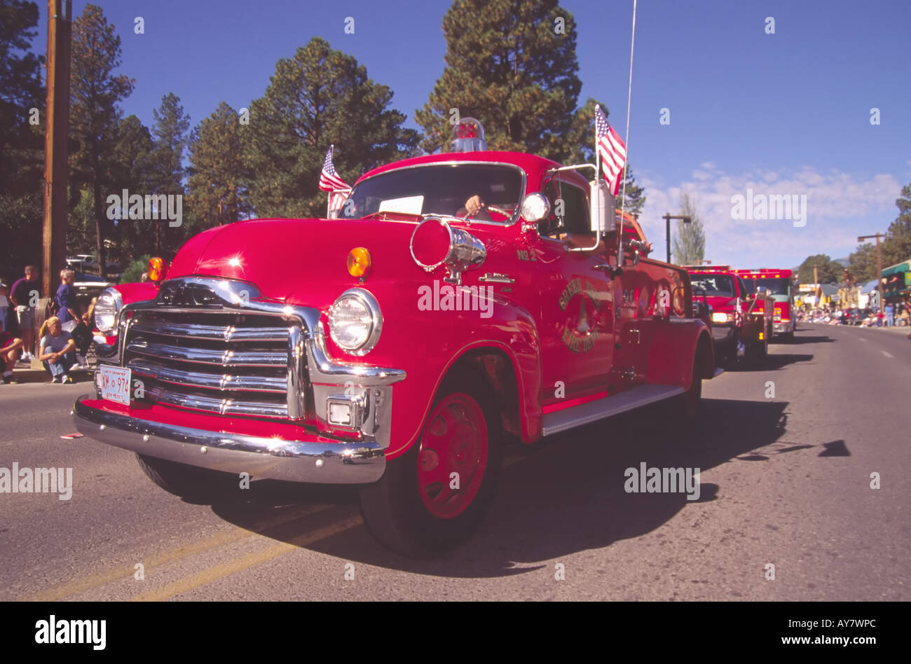 Fire truck engine parade hi-res stock photography and images - Alamy
