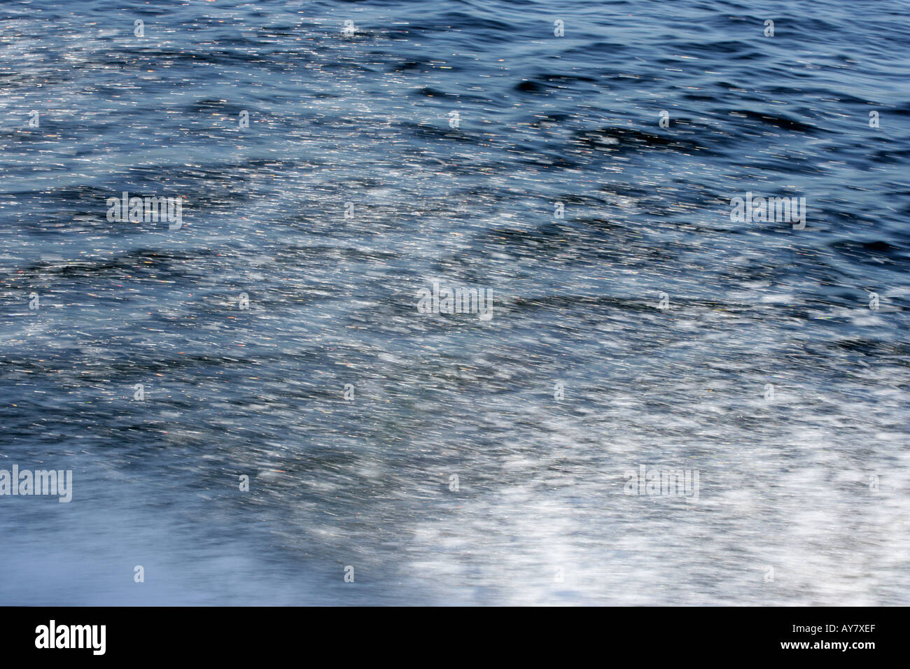 Wake of Boat in the Haida Gwaii, [Queen Charlotte Islands] Canada Stock ...