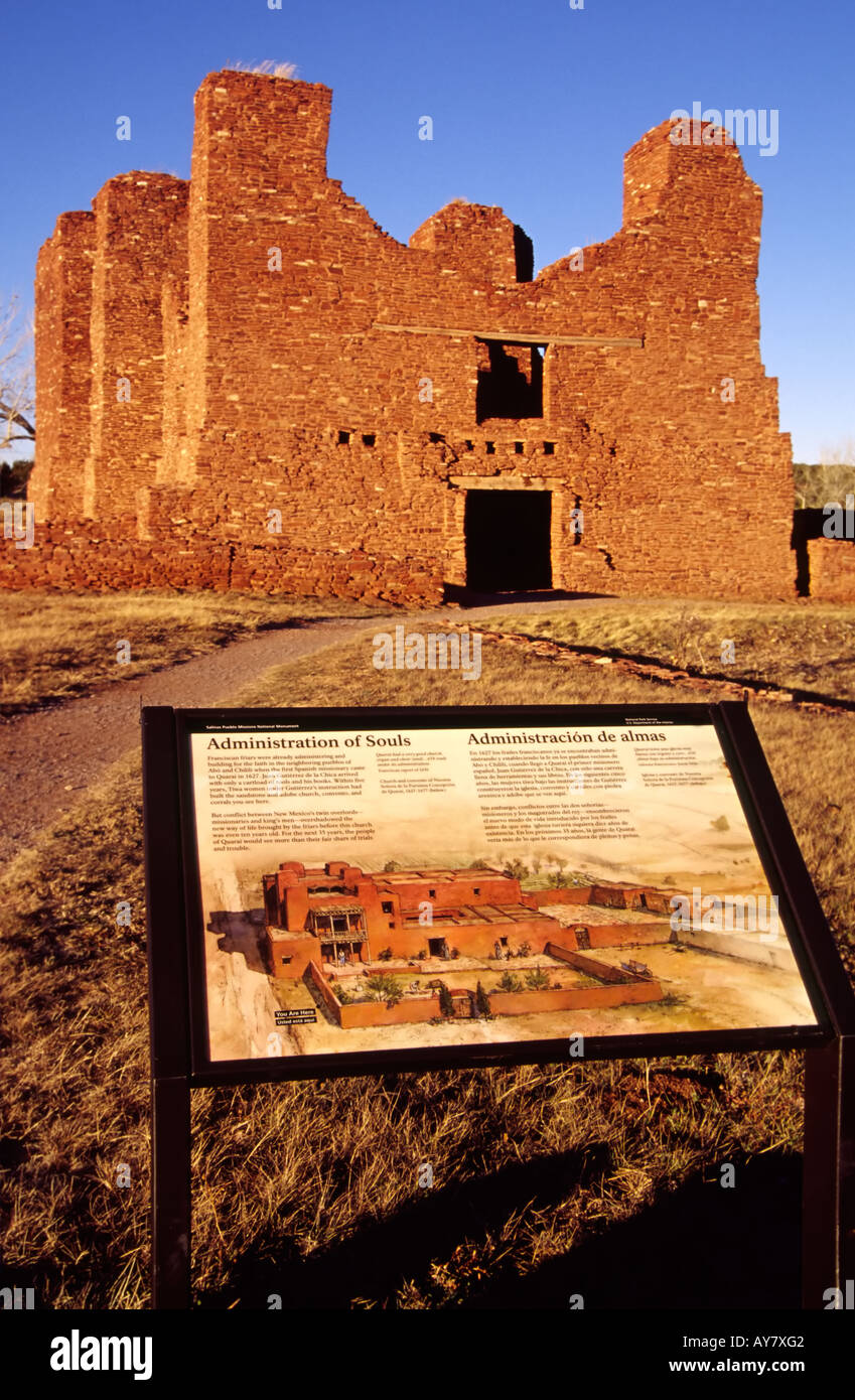 The Quarai Pueblo Ruins, Salinas Pueblo Missions National Monument, at ...