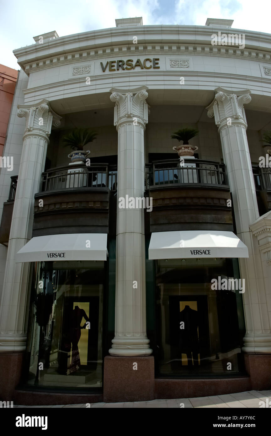 Versace storefront on Via Rodeo Beverly Hills Los Angeles California ...