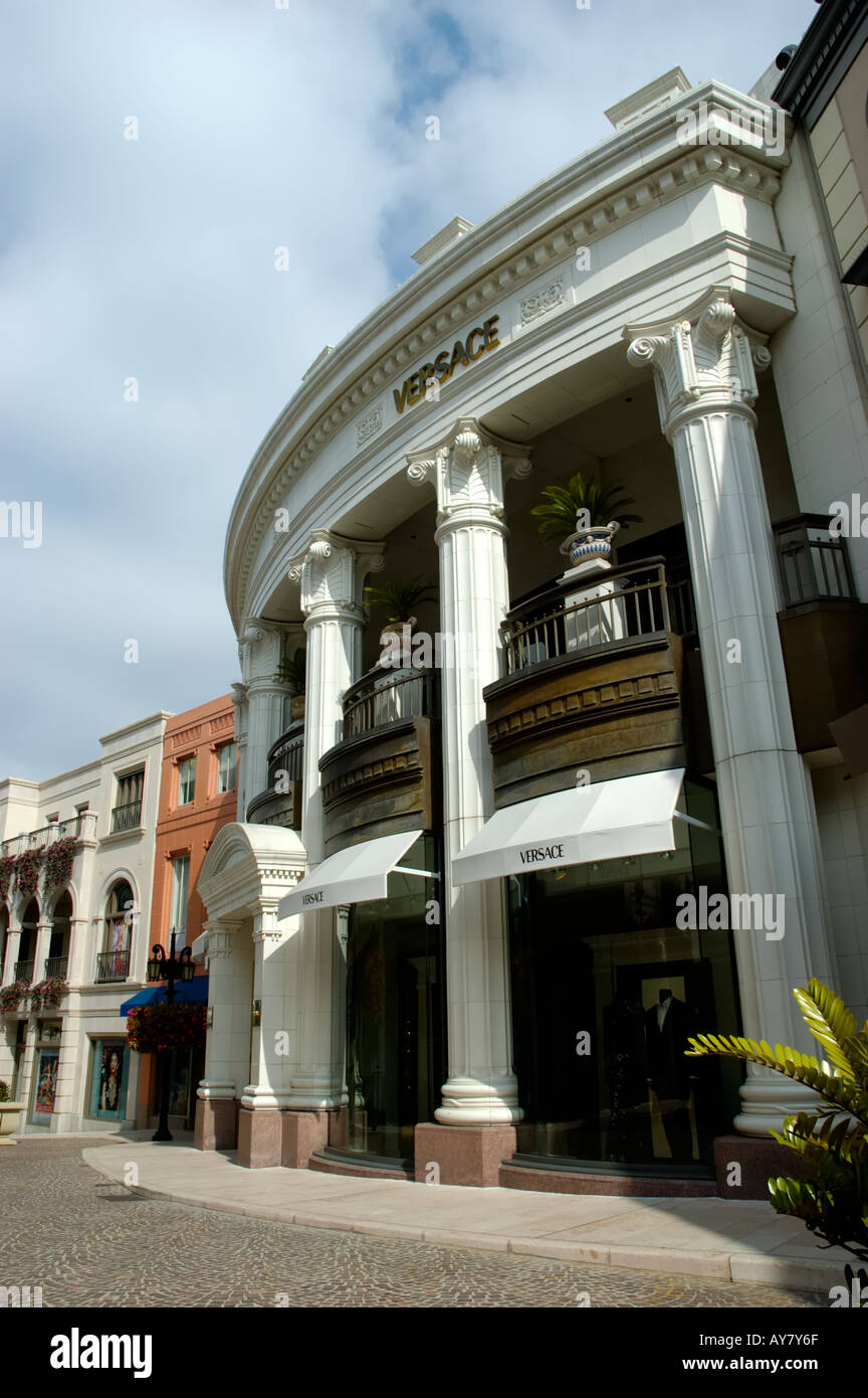 Versace storefront on Via Rodeo Beverly Hills Los Angeles California ...