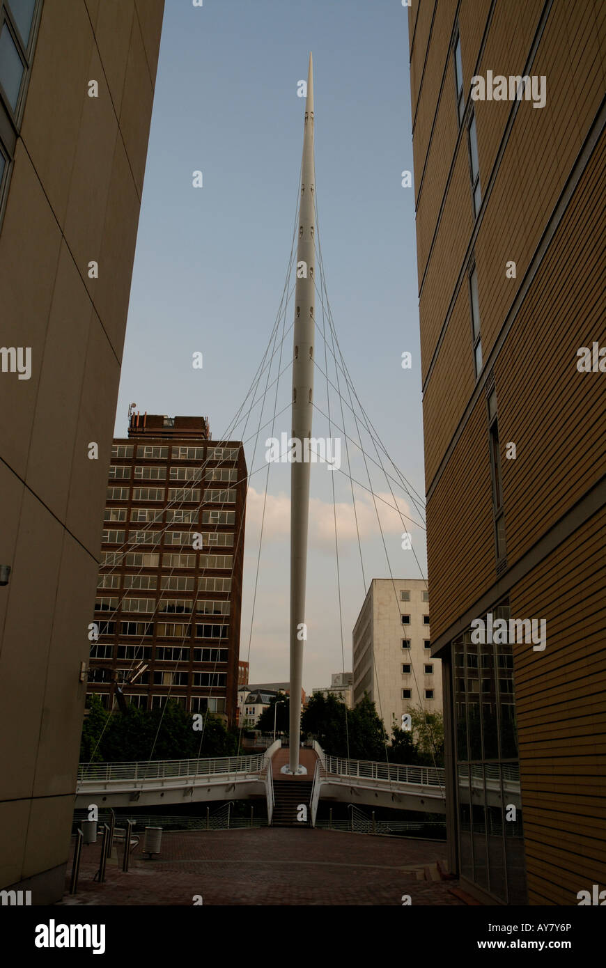 Trinity Bridge. Manchester UK. Architect Santiago Calatrava Stock Photo ...