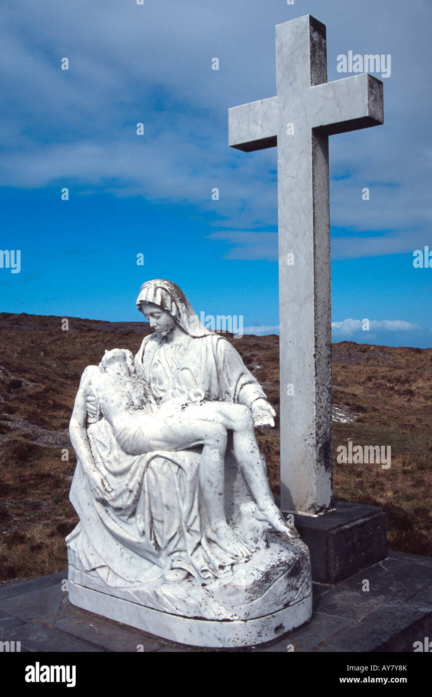 County Cork ireland holy shrine top of goats pass road Stock Photo - Alamy