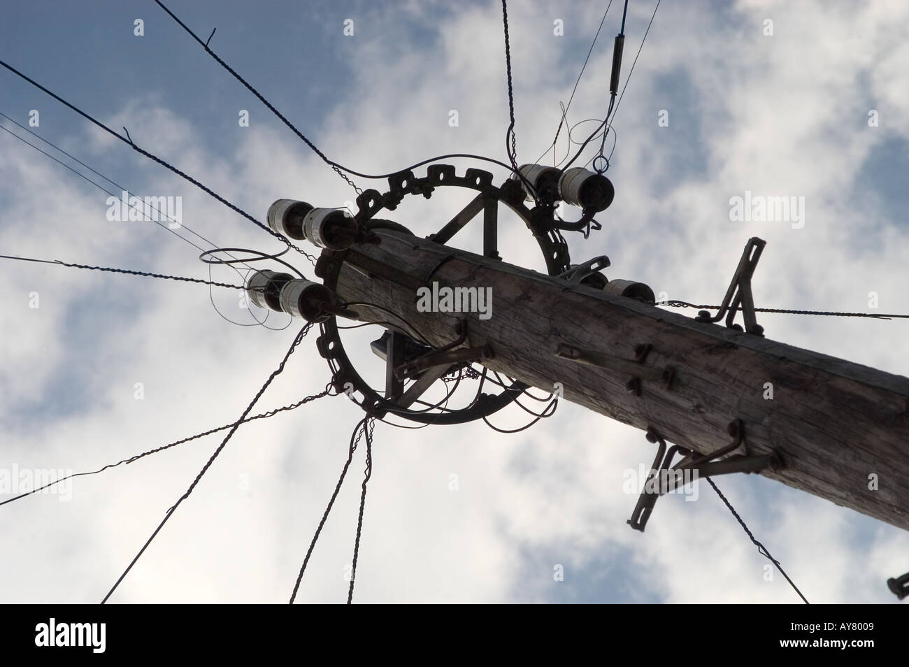 Telephone pole silhouettes hi-res stock photography and images - Alamy