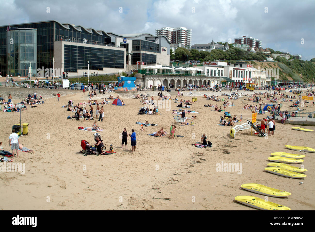 Beach and Seafront at Bournemouth Southern England UK Entertainment ...