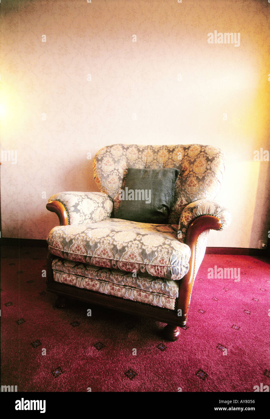Empty Sofa chair in hotel room Stock Photo - Alamy