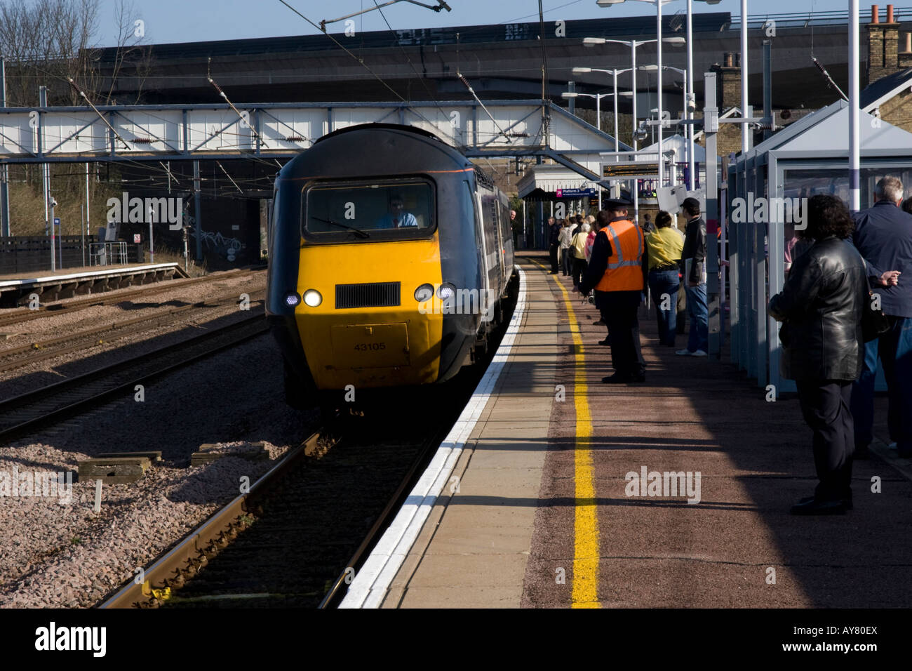 National Express East Coast Express Passenger Train at Huntingdon ...