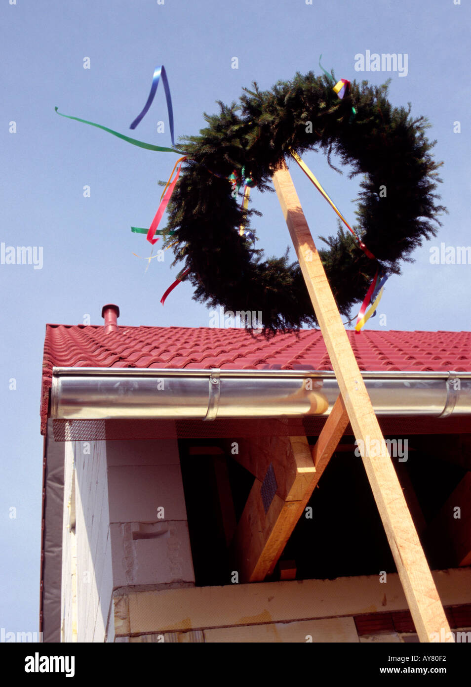 Topping out ceremony Stock Photo - Alamy