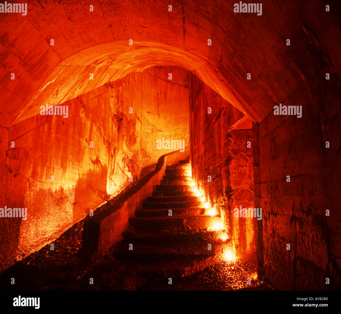 Spiral sewer dropshaft West Kittsondale storm drain Saint Paul MN Stock ...