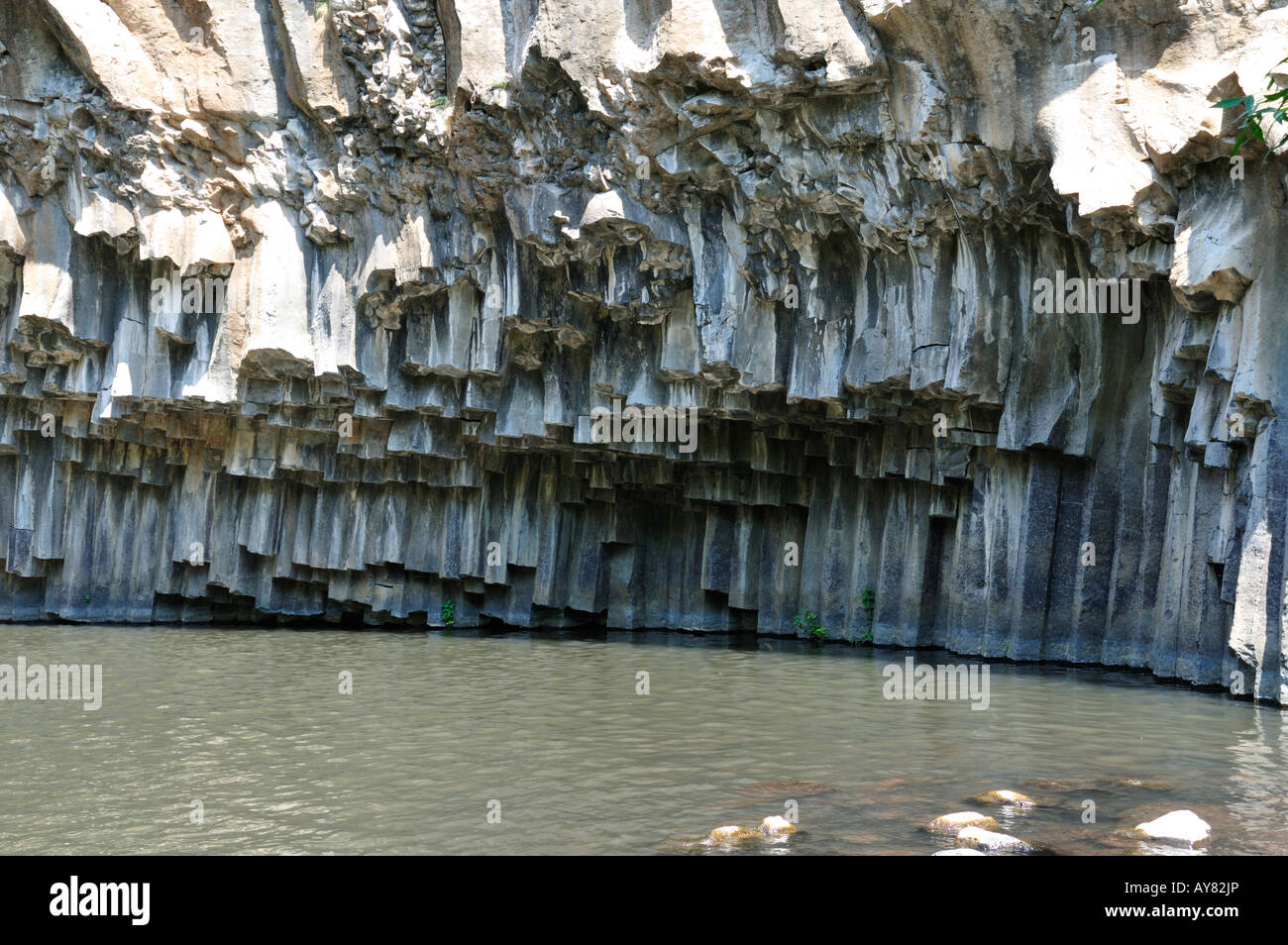 The Meshushim Pool hexagon pool so called because of the shape of the ...