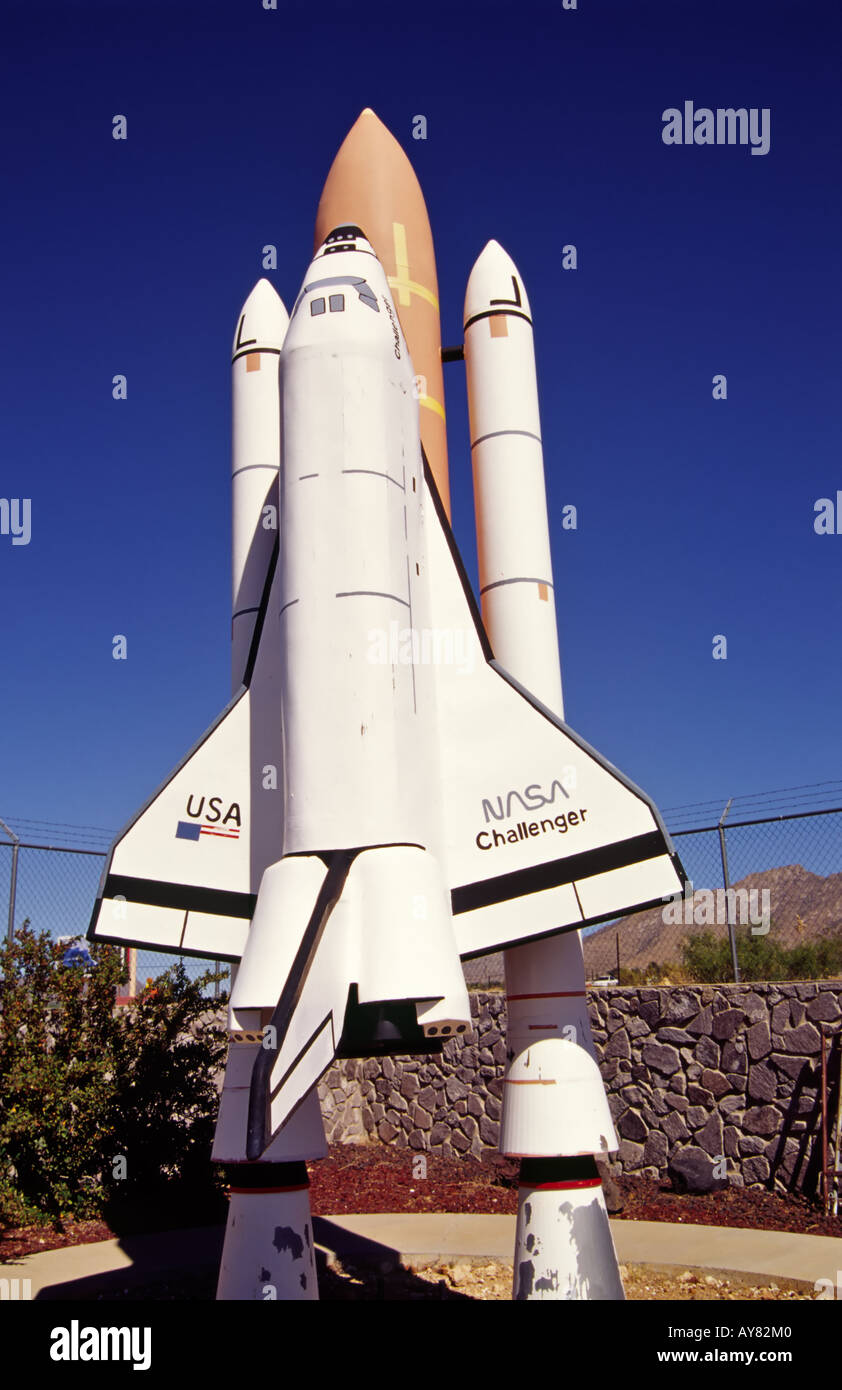 A replica of the space shuttle Challenger stands proud, at the Space ...