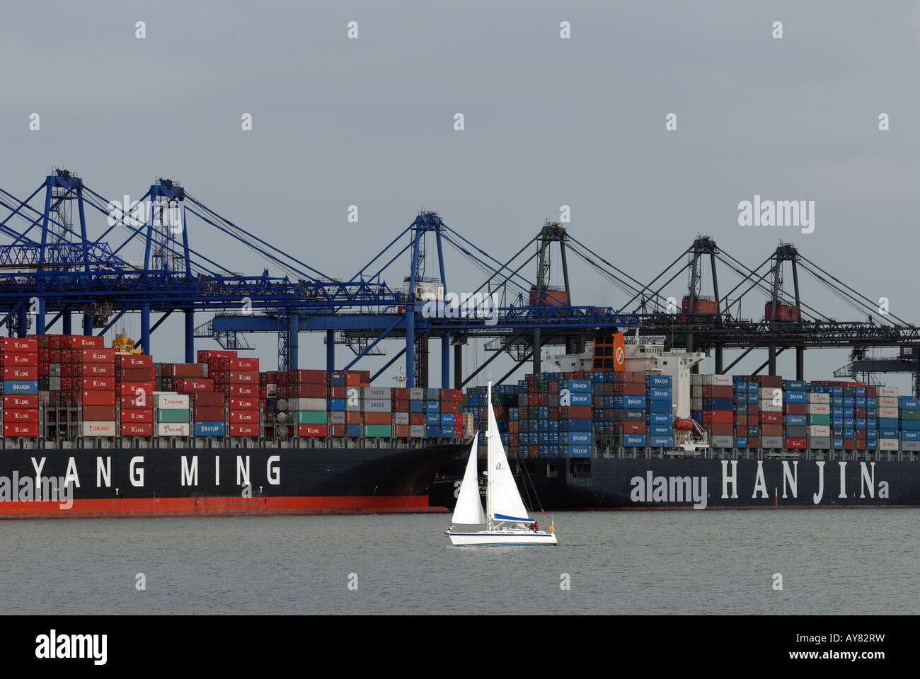 Trinity Quay at the Port of Felixstowe, Britain's largest container ...
