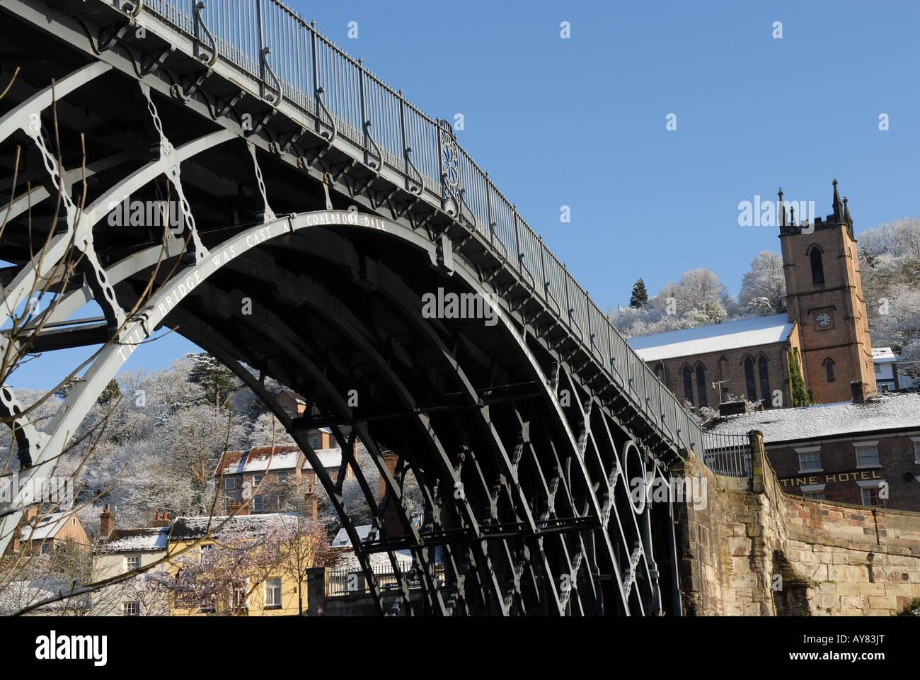 The Iron Bridge at Ironbridge in Shropshire England Stock Photo - Alamy