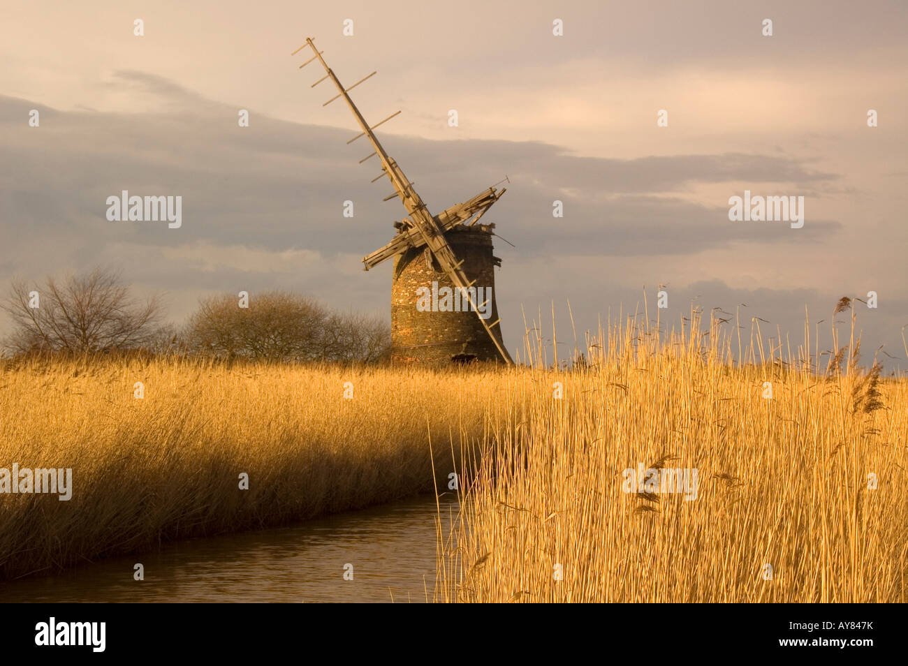 A Derelict Brograve Mill Horsey Norfolk England UK Stock Photo - Alamy