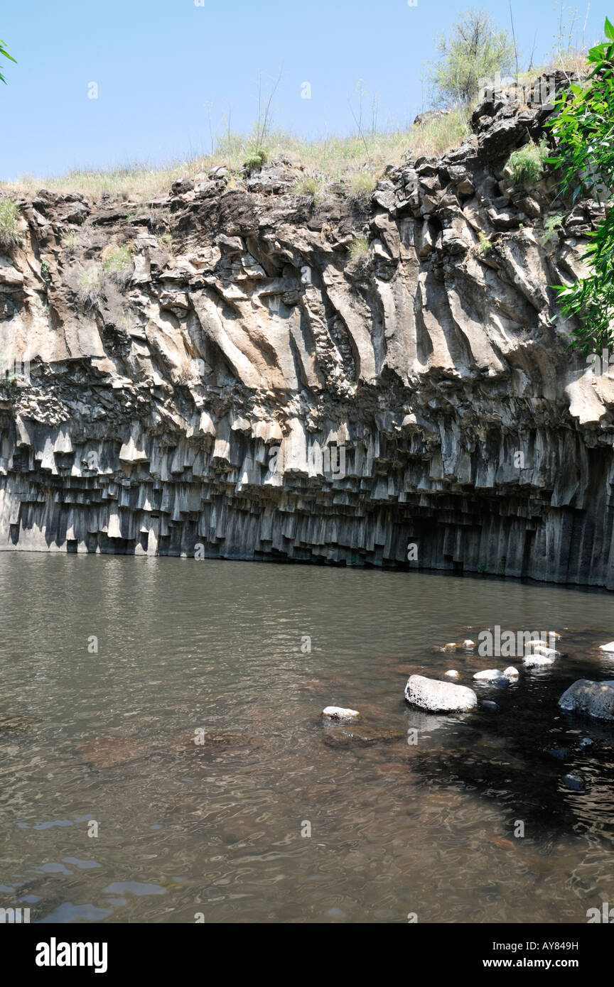 The Meshushim Pool hexagon pool so called because of the shape of the ...