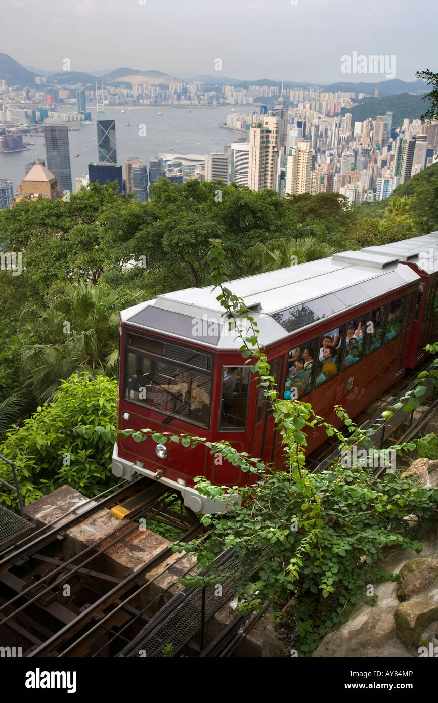 Peak Tram railway Hong Kong China Stock Photo - Alamy