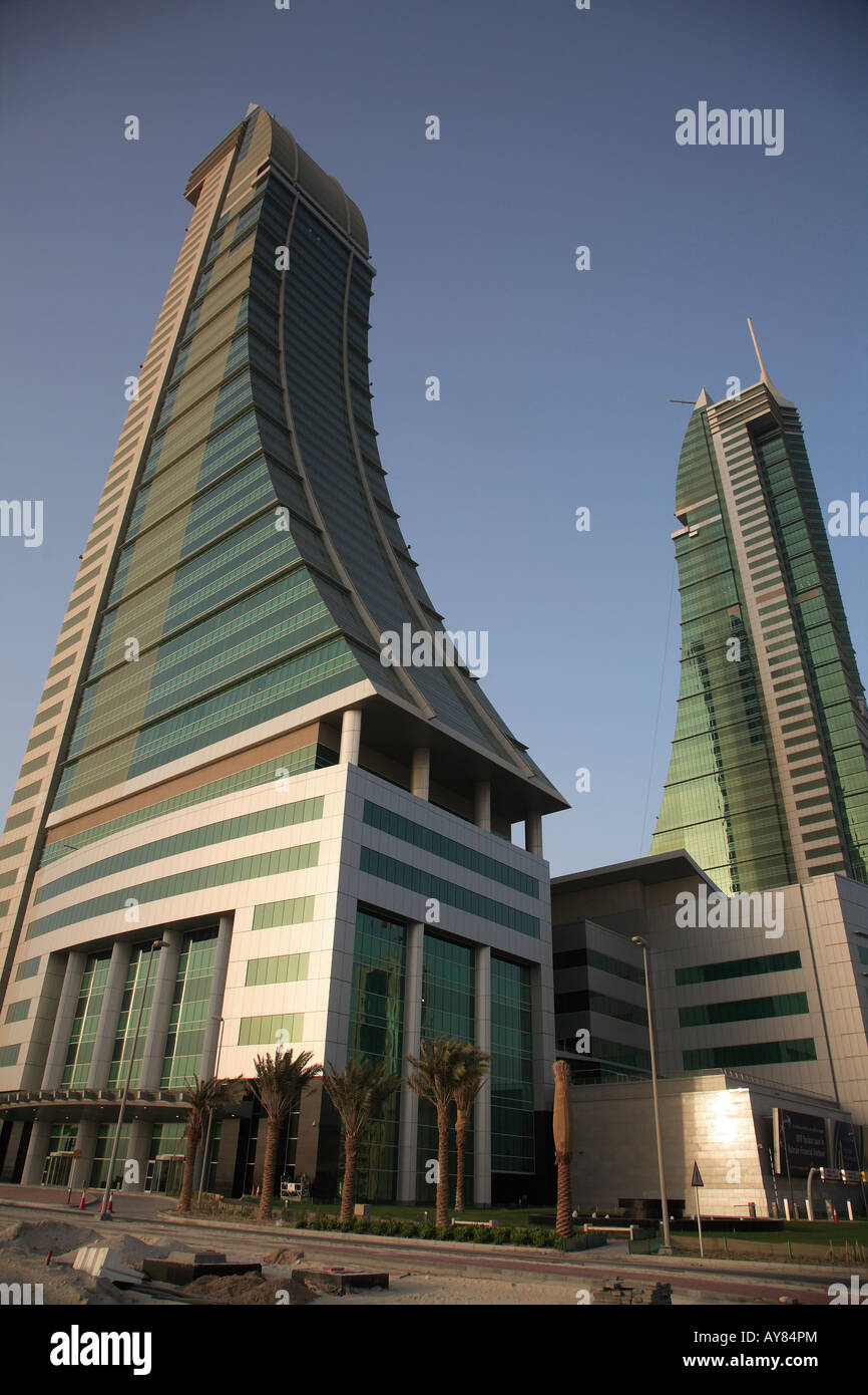 Bahrain Manama Financial Harbour buildings Stock Photo - Alamy