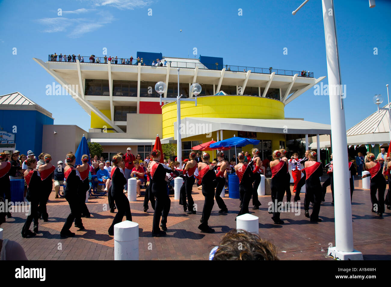 Baton Twirlers Marching Band at St Petersburg in Florida USA Stock ...