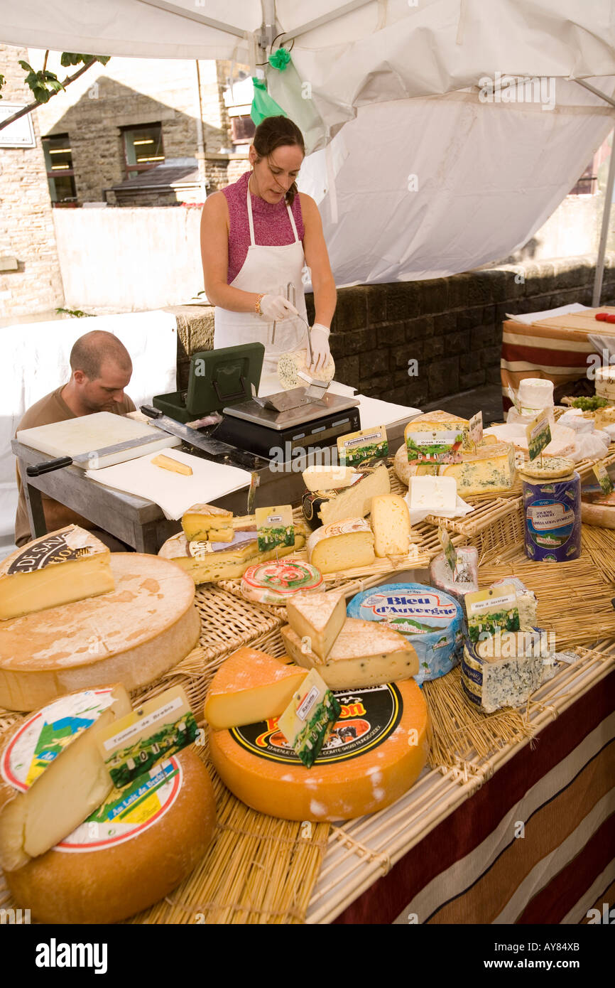 UK Yorkshire Holmfirth town centre Hollowgate Holmfirth Food Fair ...