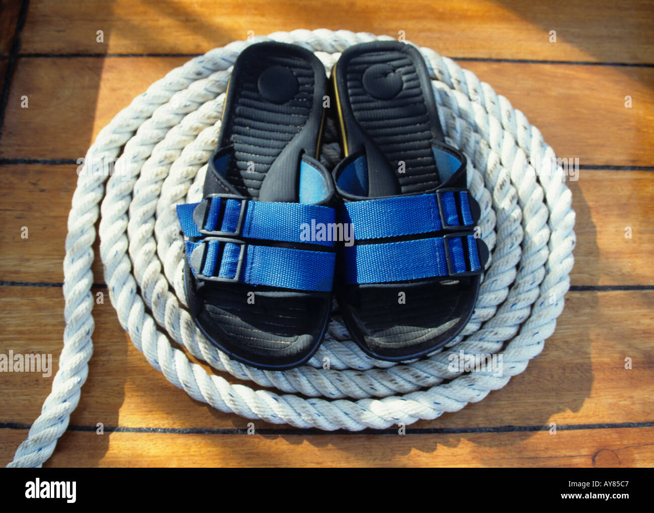 Sandals boating hi-res stock photography and images - Alamy