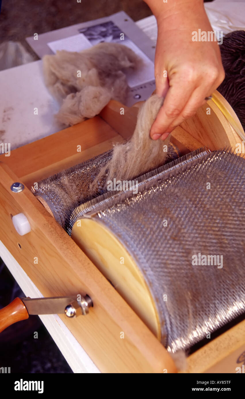 Carding Wool By Hand